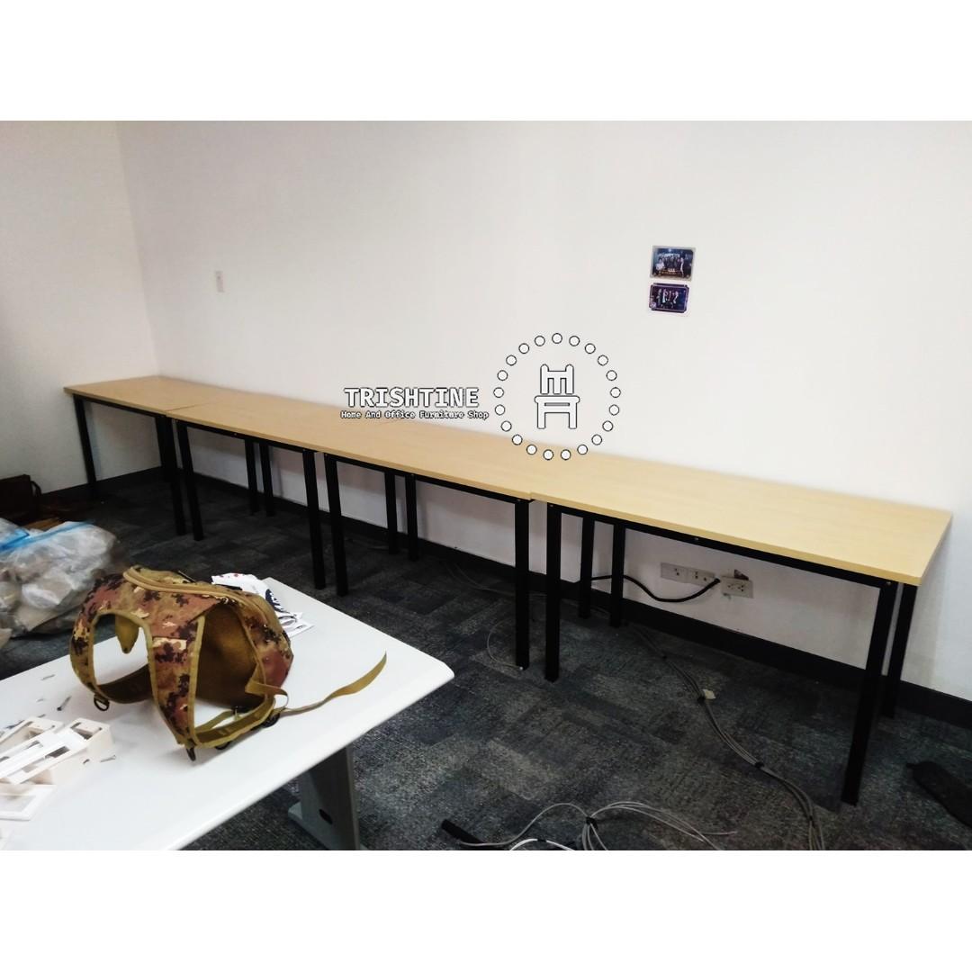 WORKSTATION TABLE CUSTOMIZED WITH GROMET, Furniture & Home Living ...