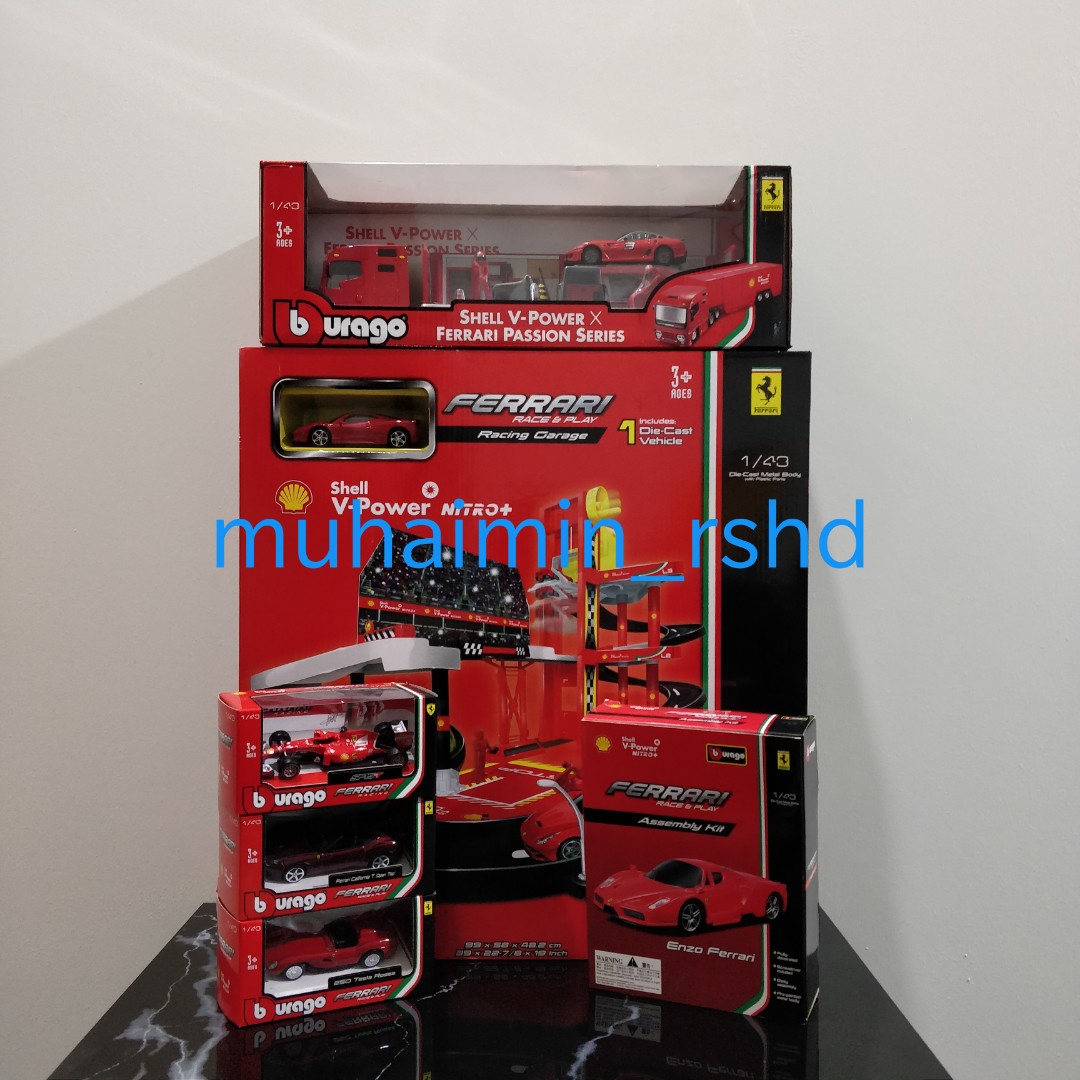 [WTS] BBURAGO SHELL V-POWER NITRO+ FERRARI (COMPLETE SINGAPORE SET ...