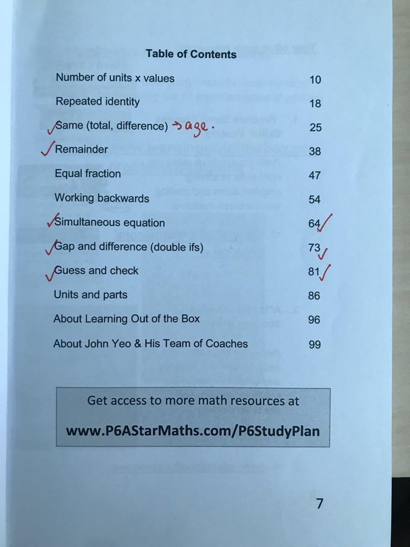 A* Maths Problem Sums for PSLE Students ( Learning out of the Box ...