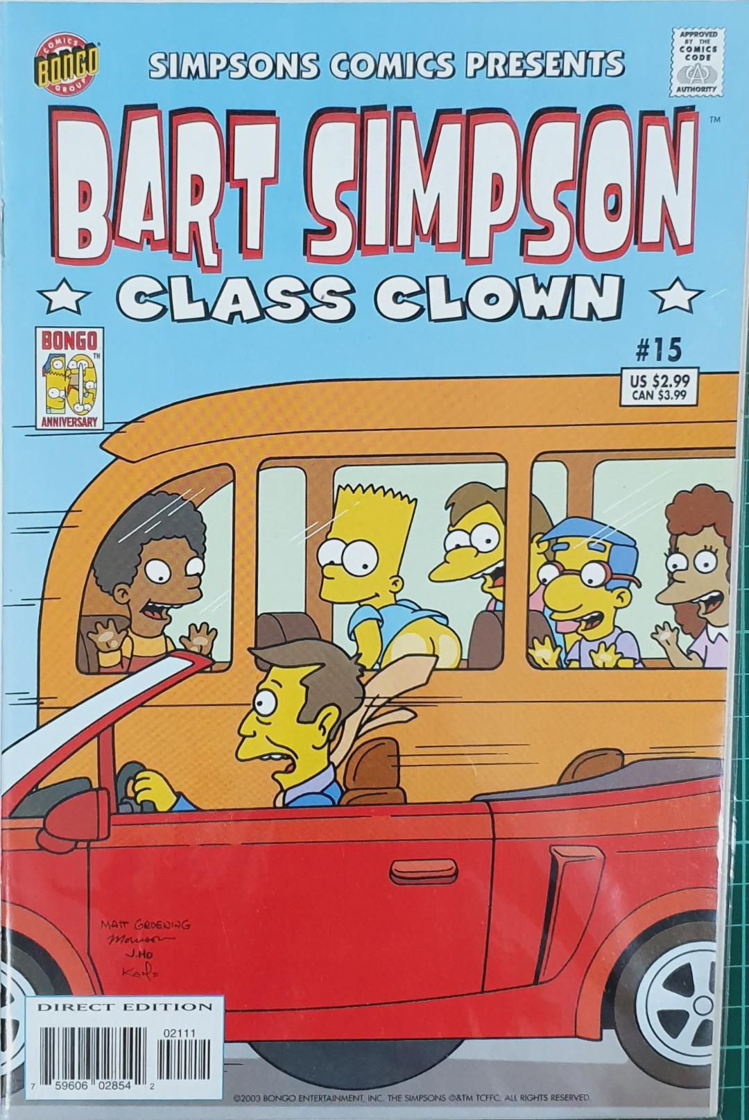 Bart Simpson Class Clown #15, Hobbies & Toys, Books & Magazines, Comics ...