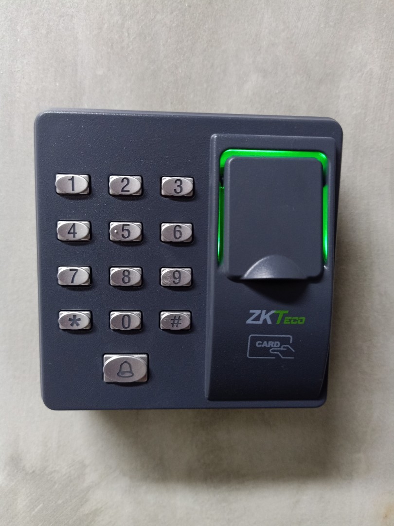 Biometric Magnetic Door Lock Package (ZKTeco X6), Furniture & Home ...