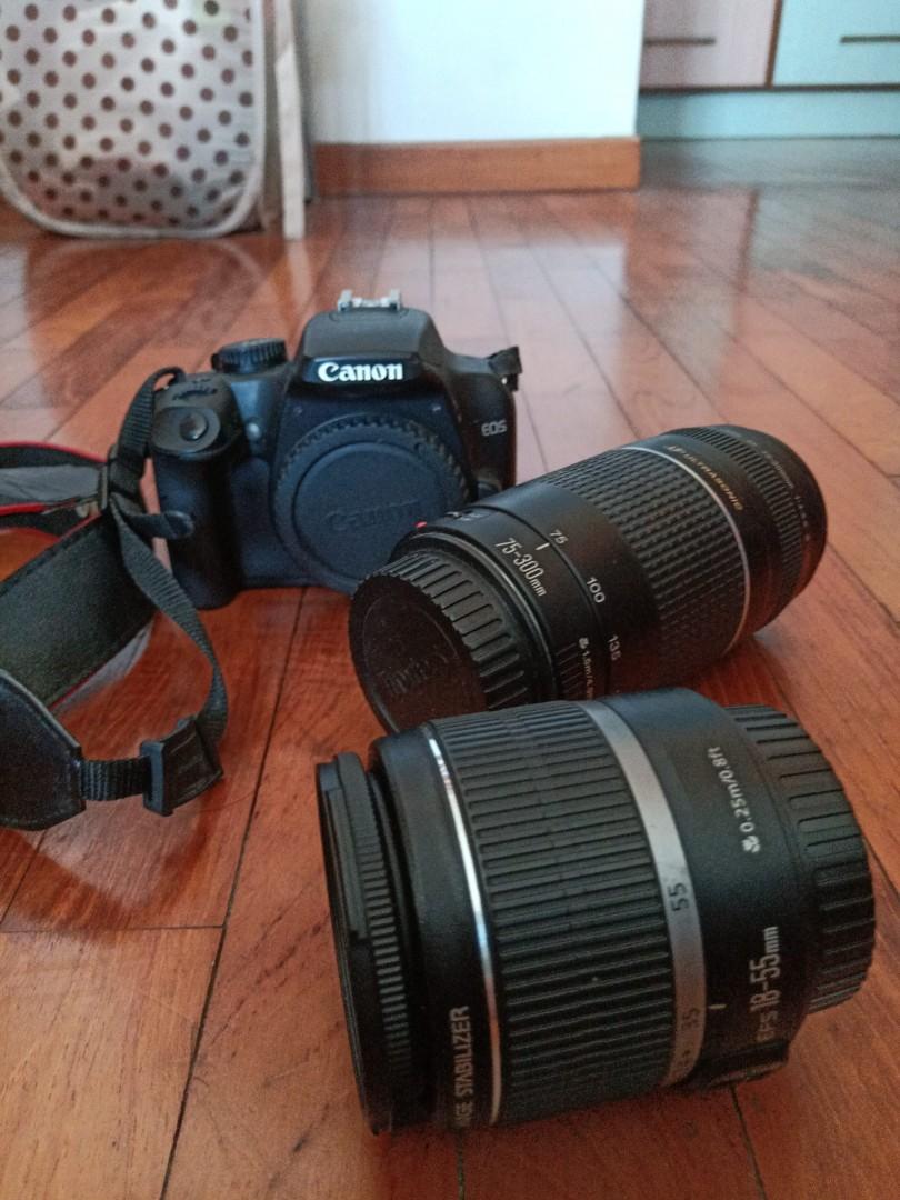 Canon 1000D + 2 Lenses, Photography, Cameras on Carousell