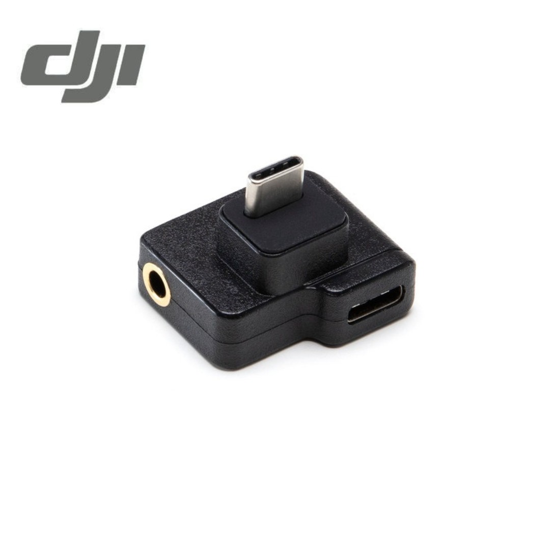 DJI Original Cynova Dual 3.5mm / USB-C Microphone Mic Adapter for OSMO ...