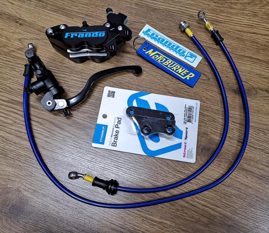 Frando Yamaha Aerox Xmax brake upgrade set, Motorcycles, Motorcycle ...