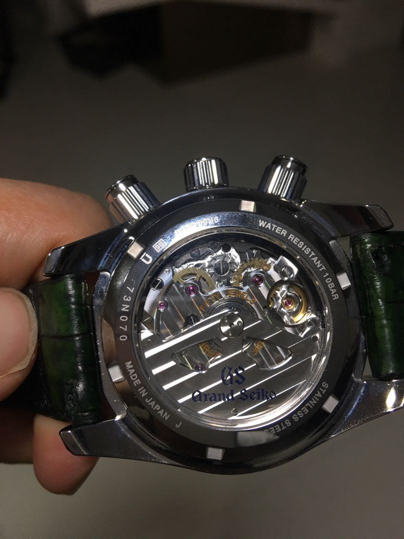 Grand Seiko Spring Drive (Green Dial) GMT Chronograph SBGC207 Luxury ...