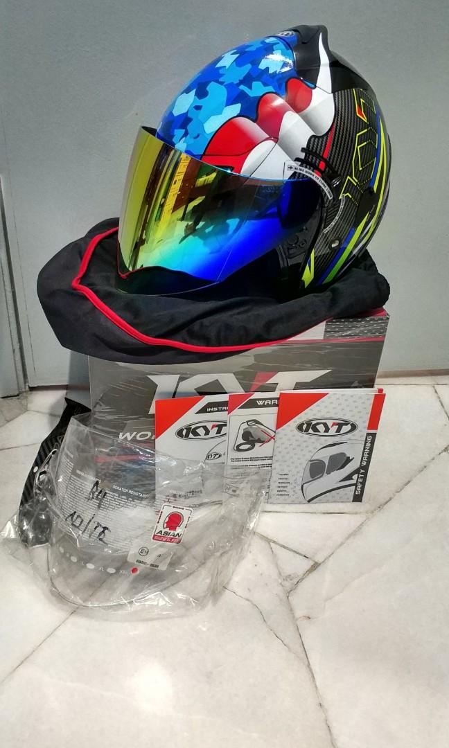 Helmet Kyt Mas / Sg, Motorbikes on Carousell