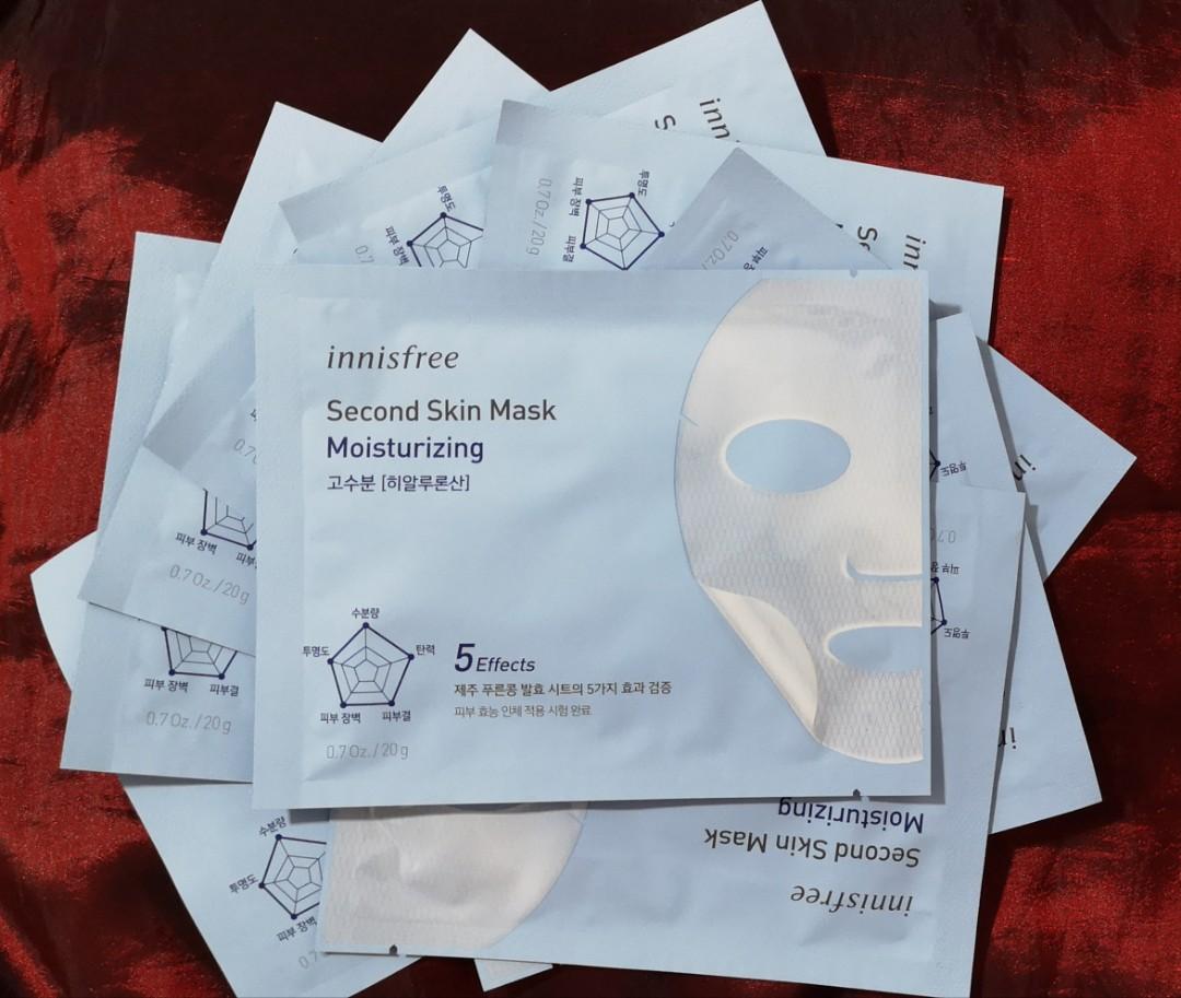 Innisfree Second Skin Mask(Moisturizing) 20g per sheet, Beauty ...