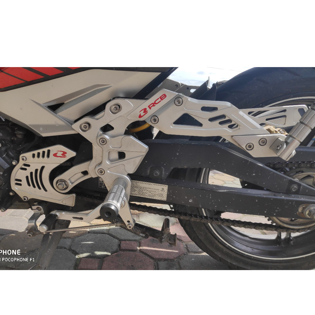 RCB Racing Boy Rearset shifter V6 with foldable brake for Yamaha Sniper ...