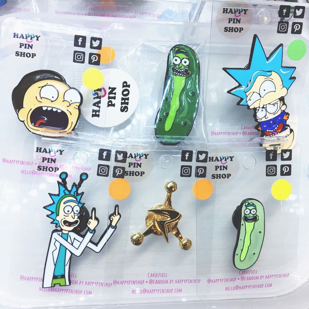 Rick and Morty enamel pins: Rick “Peace Among Worlds”, Citadel of Ricks ...