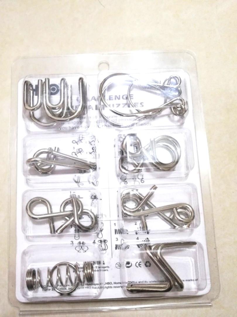 Simple Metal Puzzle (Challenging Mental and Physical), Hobbies & Toys ...