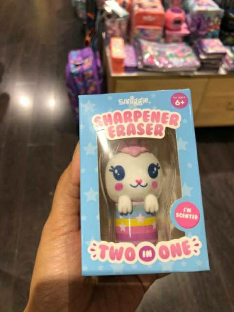 Smiggle Scented Sharpener Eraser, Buku & Alat Tulis, Alat Tulis di ...