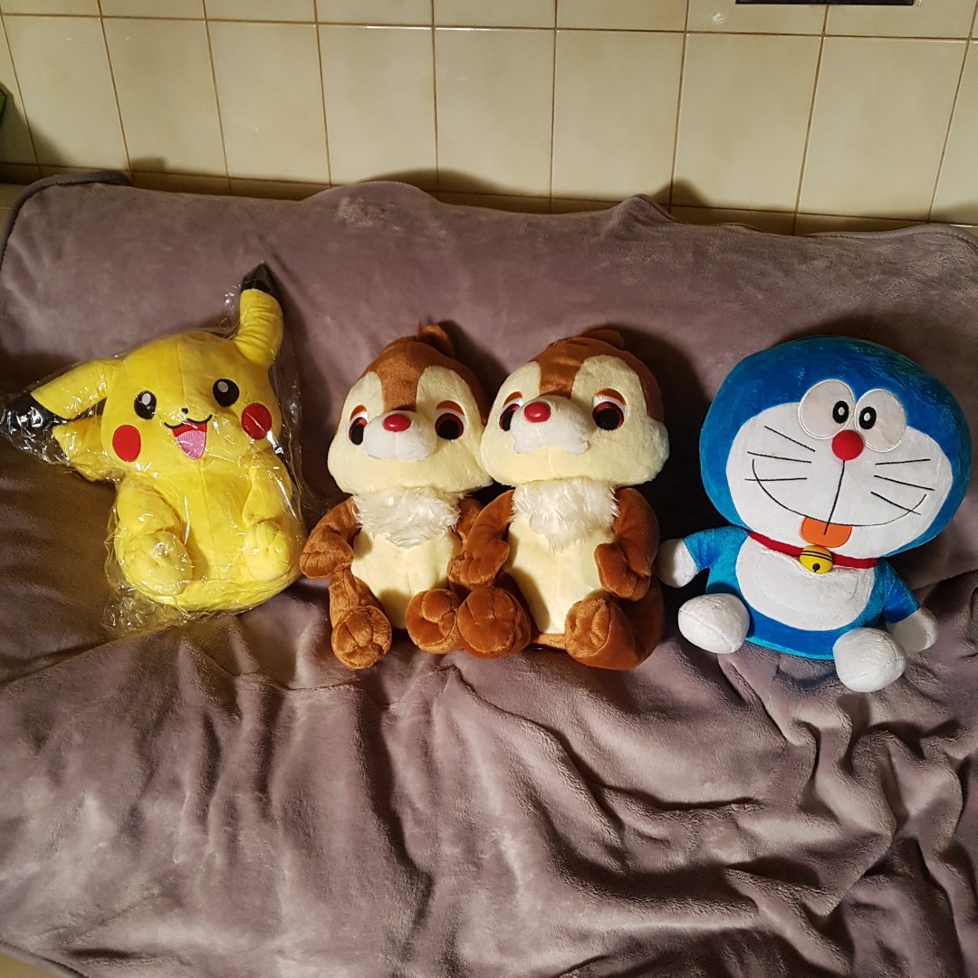 Soft Toys plush disney dale chipmunk doraemon pokemon pikachu, Hobbies ...