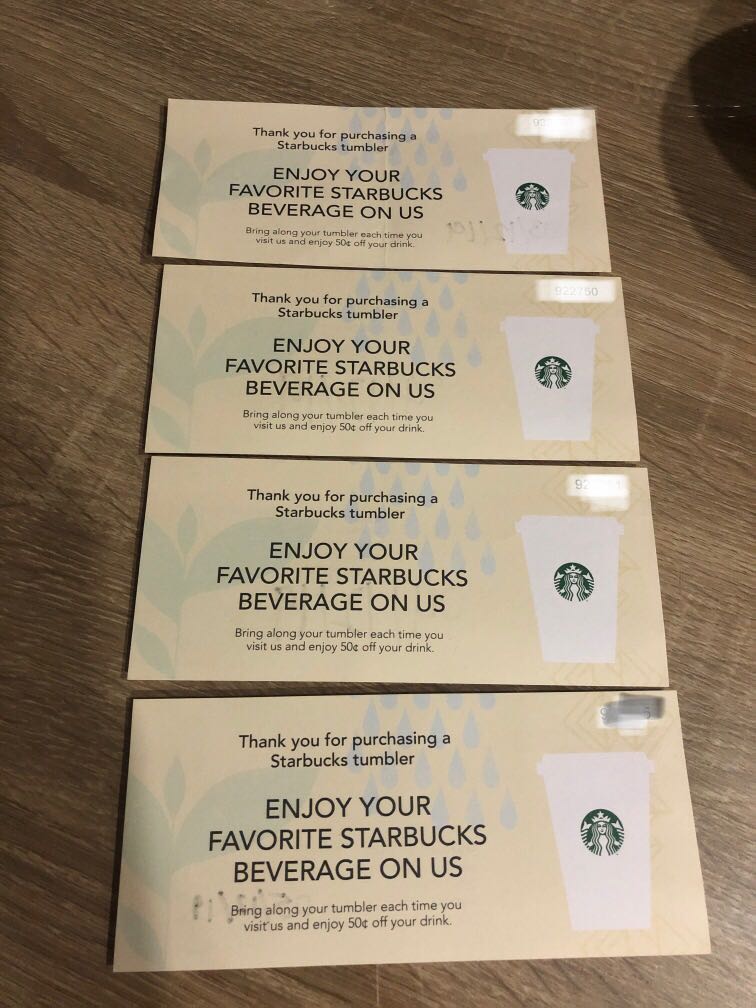 Starbucks - Beverage Voucher (any size), Tickets & Vouchers, Vouchers ...