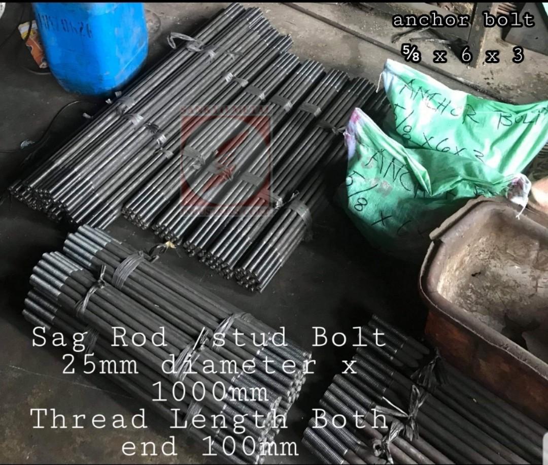 Studbolt sagrod threaded rod, Commercial & Industrial, Construction ...