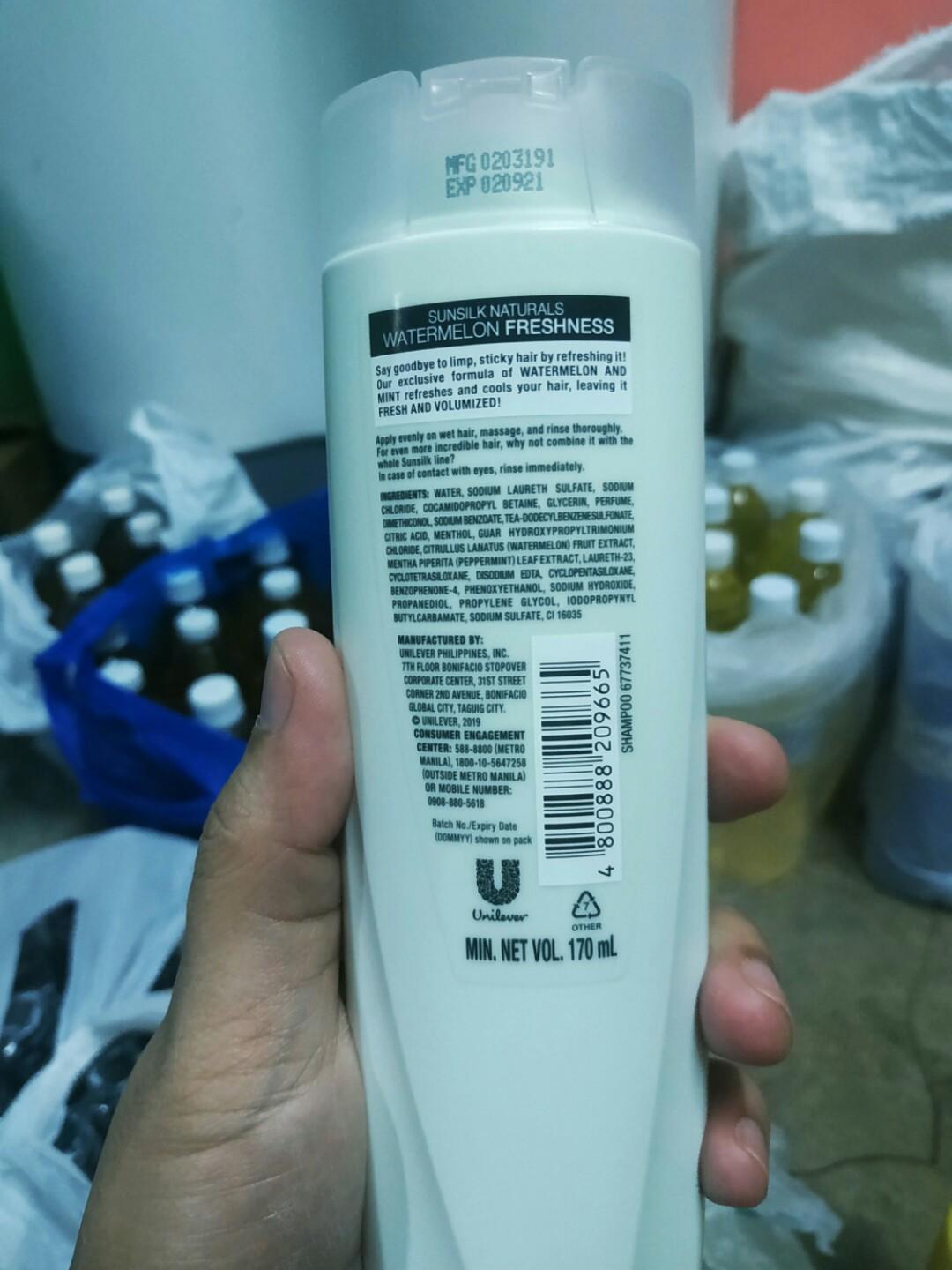 SunsiLk WatermeLon Shampoo 180ml, Beauty & Personal Care, Hair on Carousell