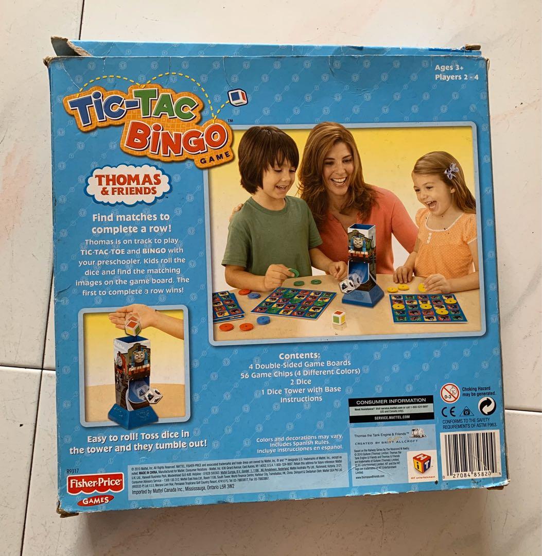 Thomas & Friends Tic-Tac Bingo Game with FREE game , Hobbies & Toys ...