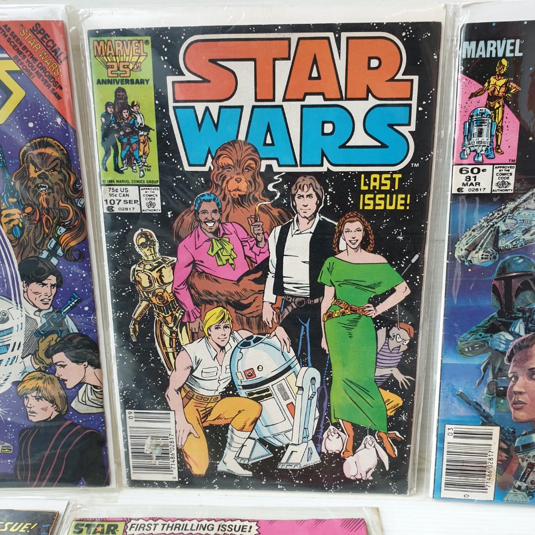 Vintage marvel star wars last issues comic book lot, Hobbies & Toys ...