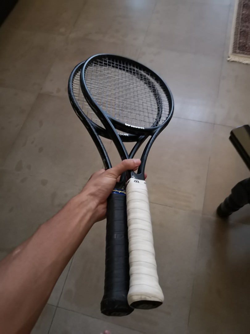 Wilson blade 93 tennis racket pair, Sports Equipment, Sports & Games ...