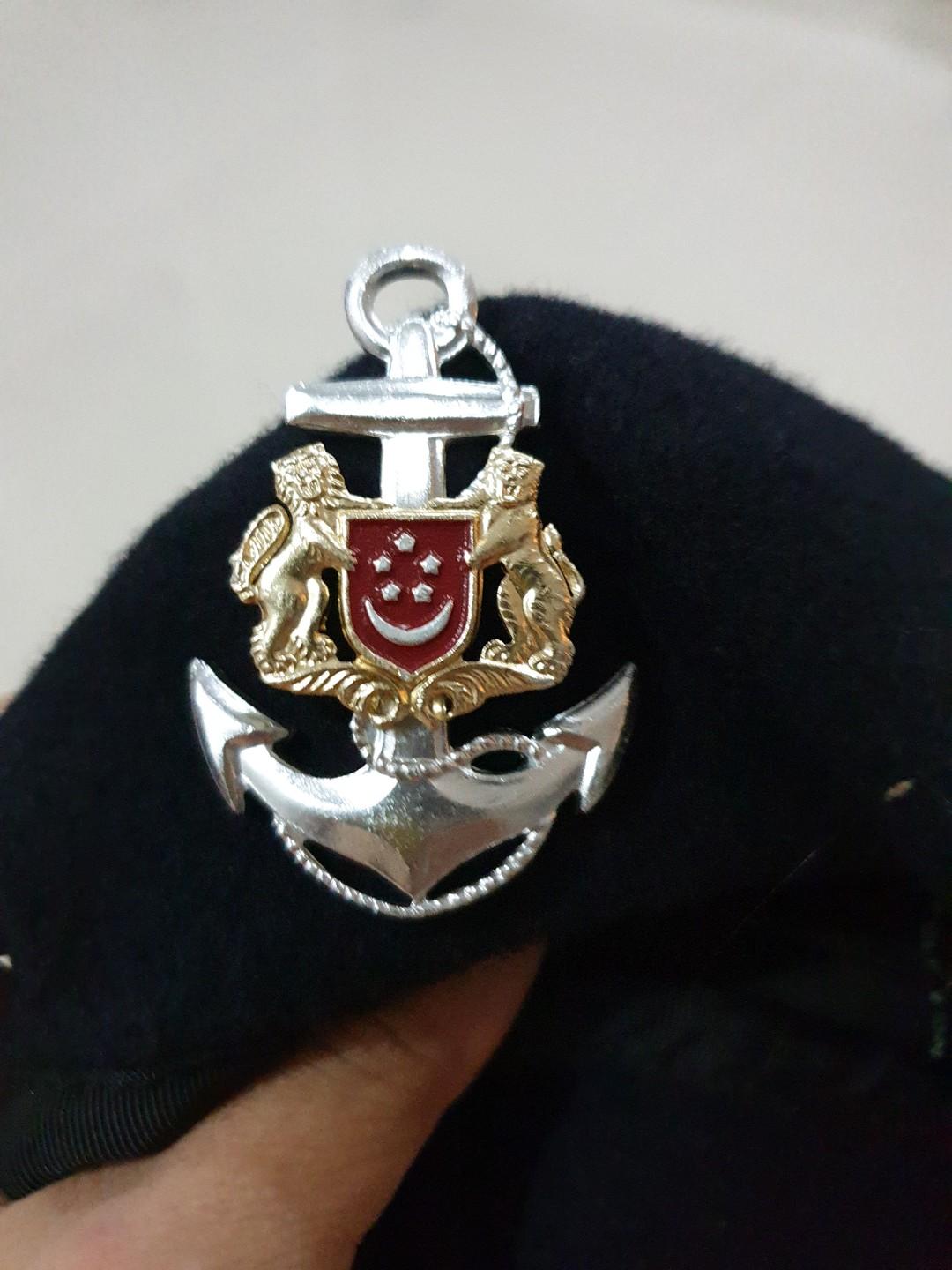 Only 1 left Republic of Singapore RSN Navy Beret, Hobbies & Toys ...