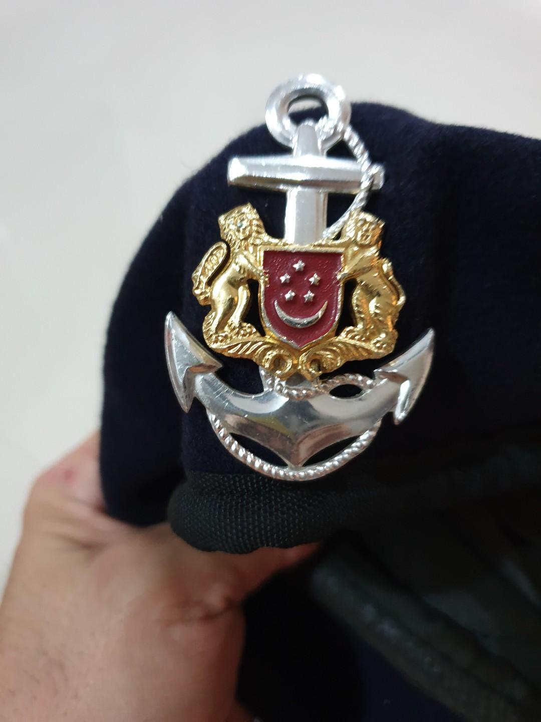 Only 1 left Republic of Singapore RSN Navy Beret, Hobbies & Toys ...