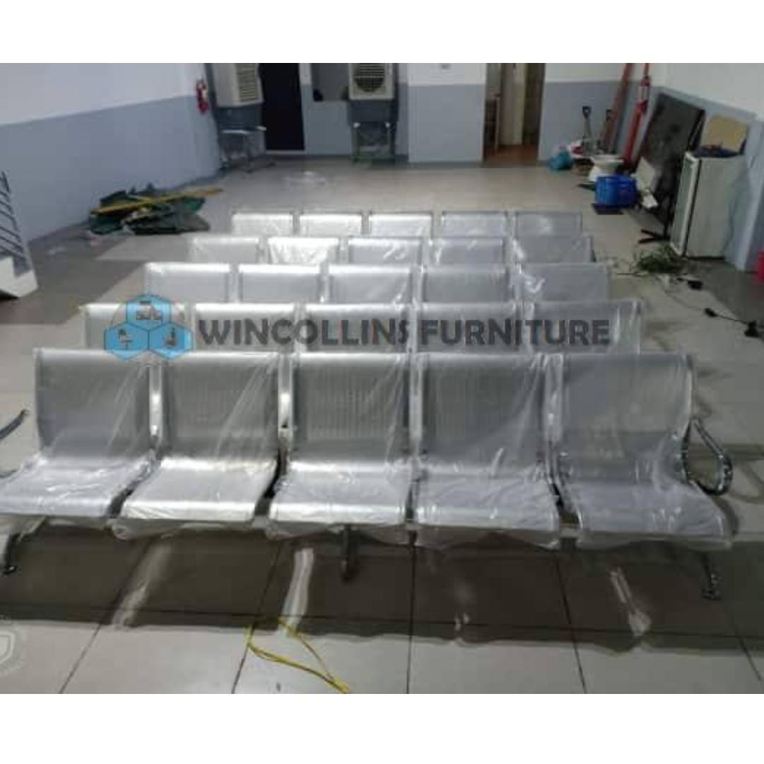 5 Seater Gang Chair - Office Partition, Furniture & Home Living ...