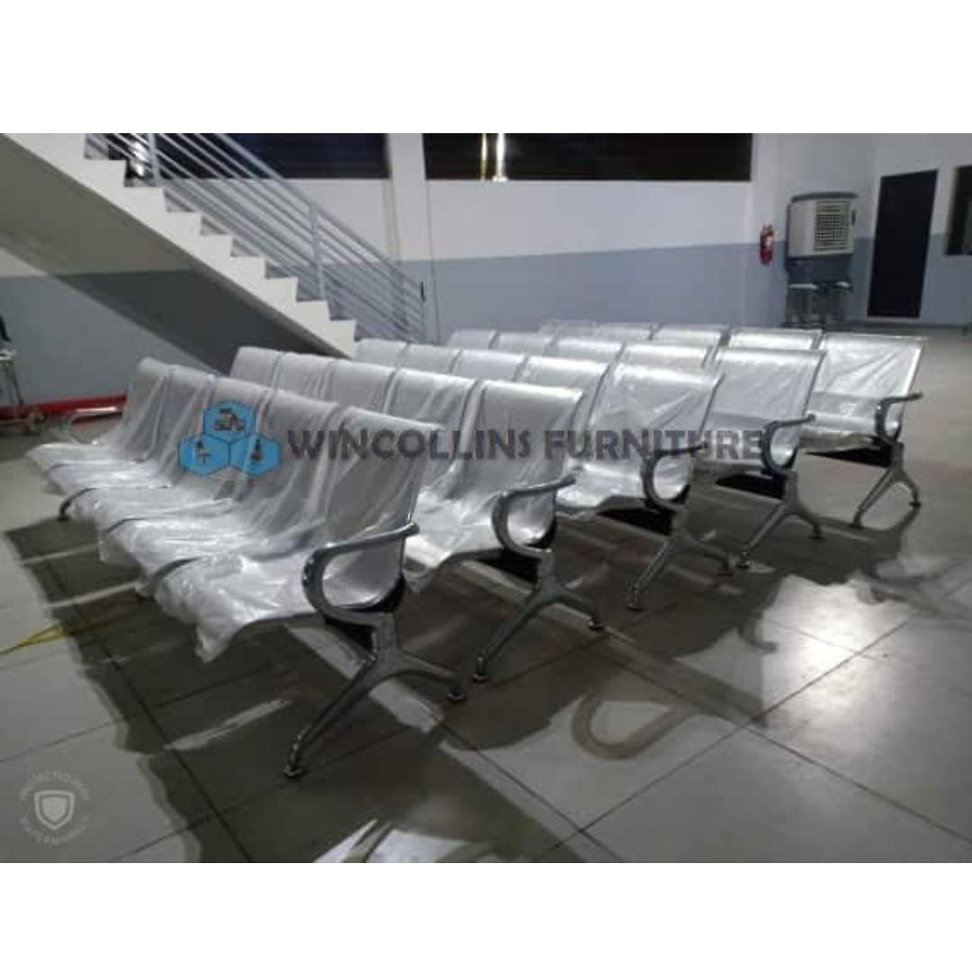 5 Seater Gang Chair - Office Partition, Furniture & Home Living ...