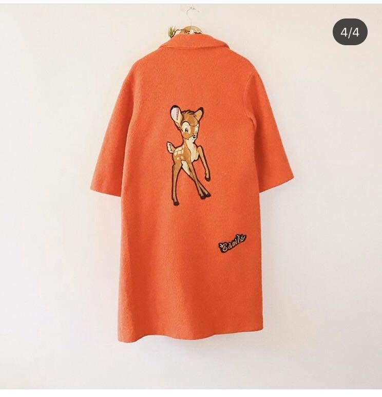 Bambi Disney oversized wool pcoat, Women's Fashion, Coats, Jackets and ...