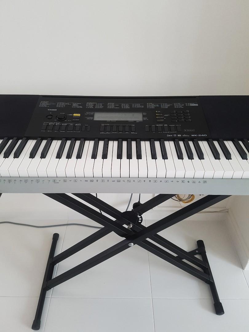 Casio WK-240 Piano Keyboard, Hobbies & Toys, Music & Media, Musical ...