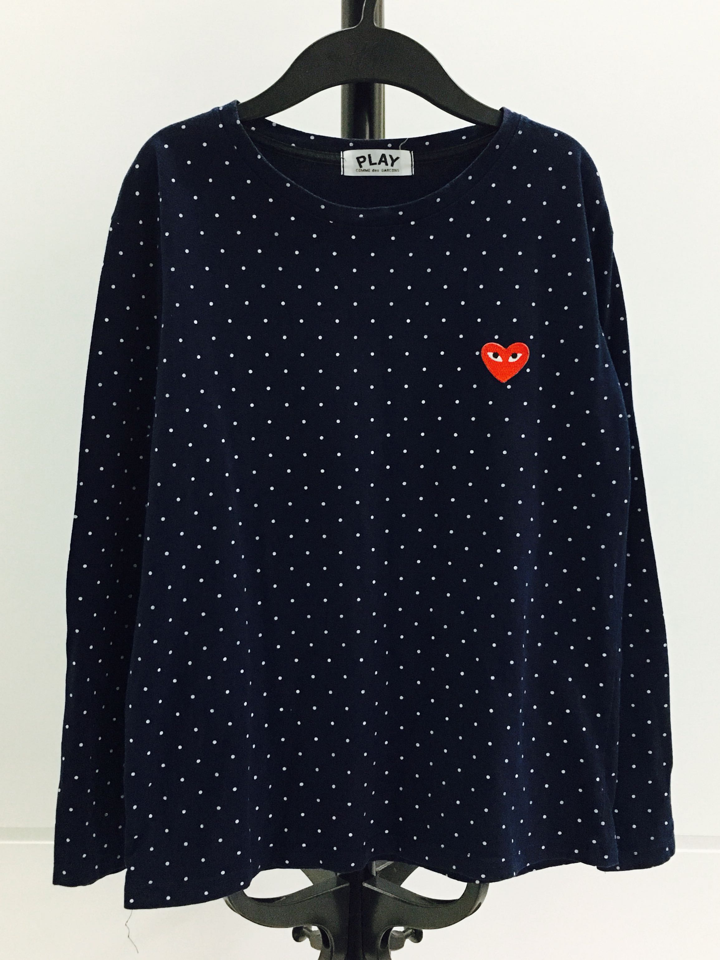 CDG inspired long sleeve, Women's Fashion, Tops, Longsleeves on Carousell