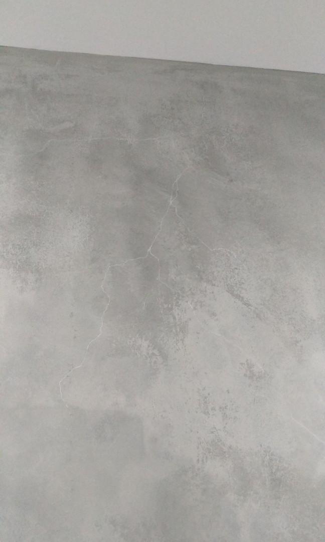 Cement screed wall partition, Furniture & Home Living, Home Decor, Wall ...