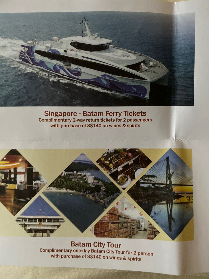 DFS Batam two way tickets, Tickets & Vouchers, Vouchers on Carousell