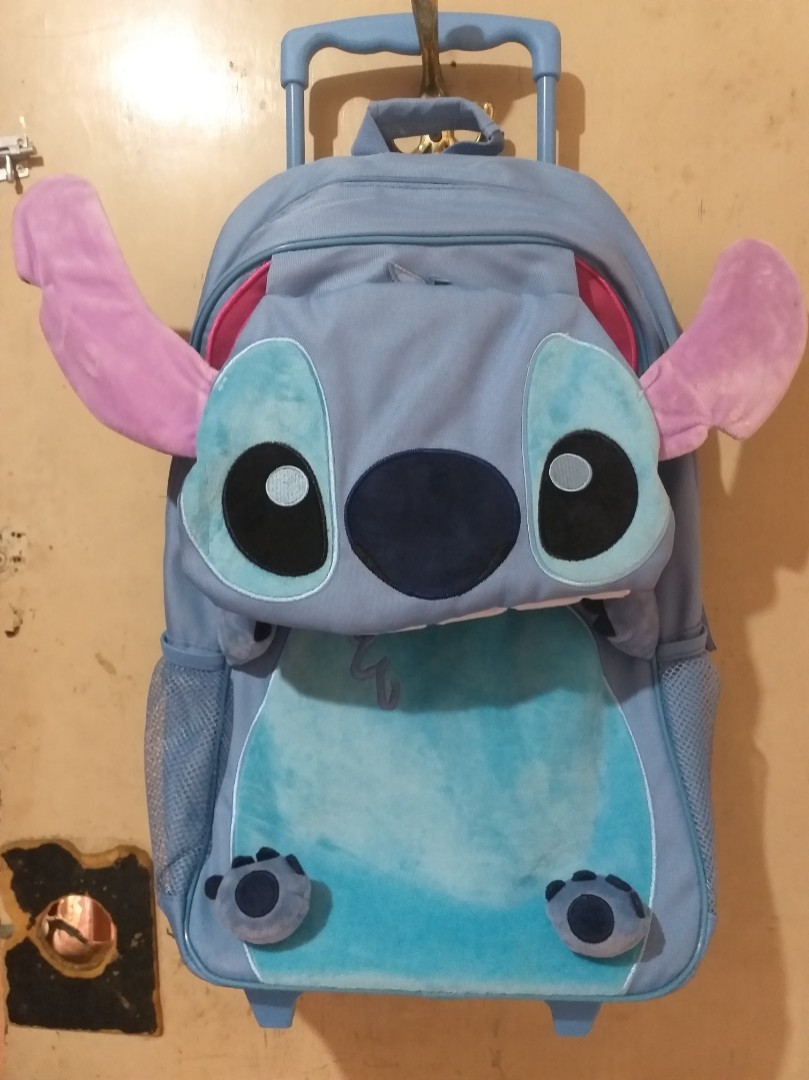 Disney Stitch Rolling Bagpack 3D, Babies & Kids, Going Out, Diaper Bags ...