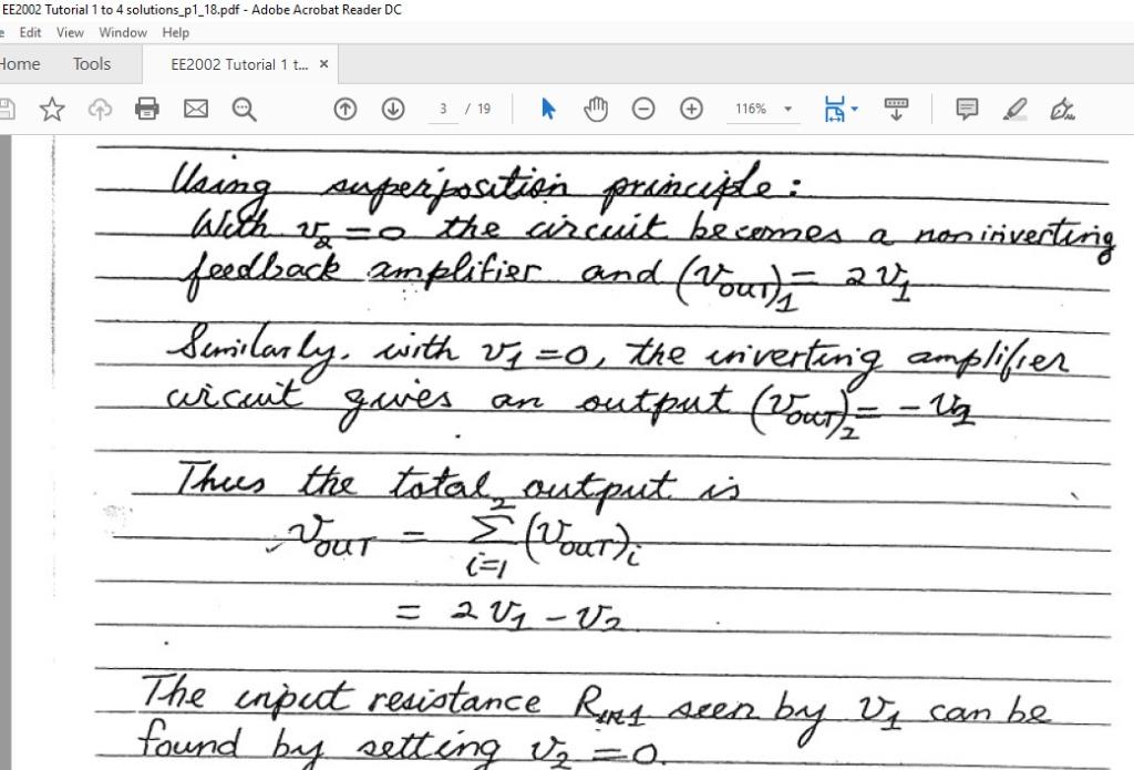 EE2002 Analog Electronics NTU EEE Lecture RECORDINGS, Notes ...