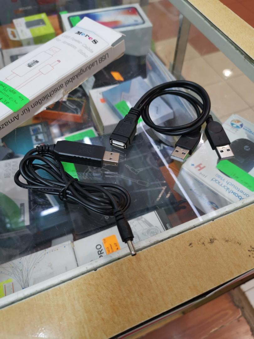 MERES 1m USB Cable Amazon echo(1st/2nd Gen)USB 5V to DC 15V/3.5mm ...