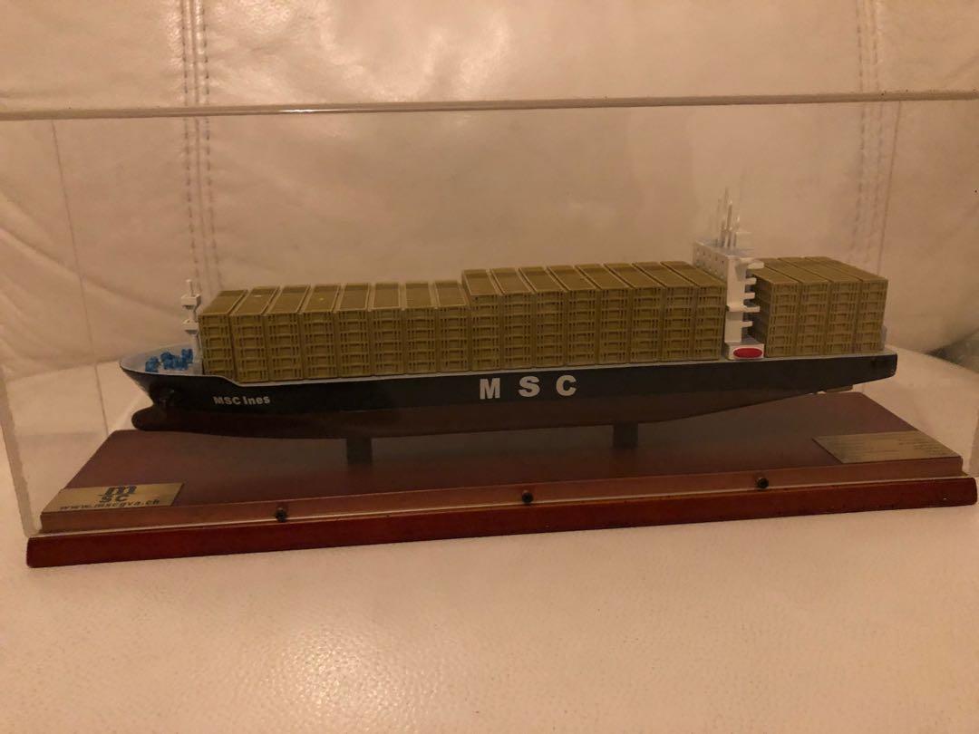 MSC Ines model container vessel, 興趣及遊戲, 手作＆自家設計, 文具及工藝 - 畫作及印刷品 - Carousell