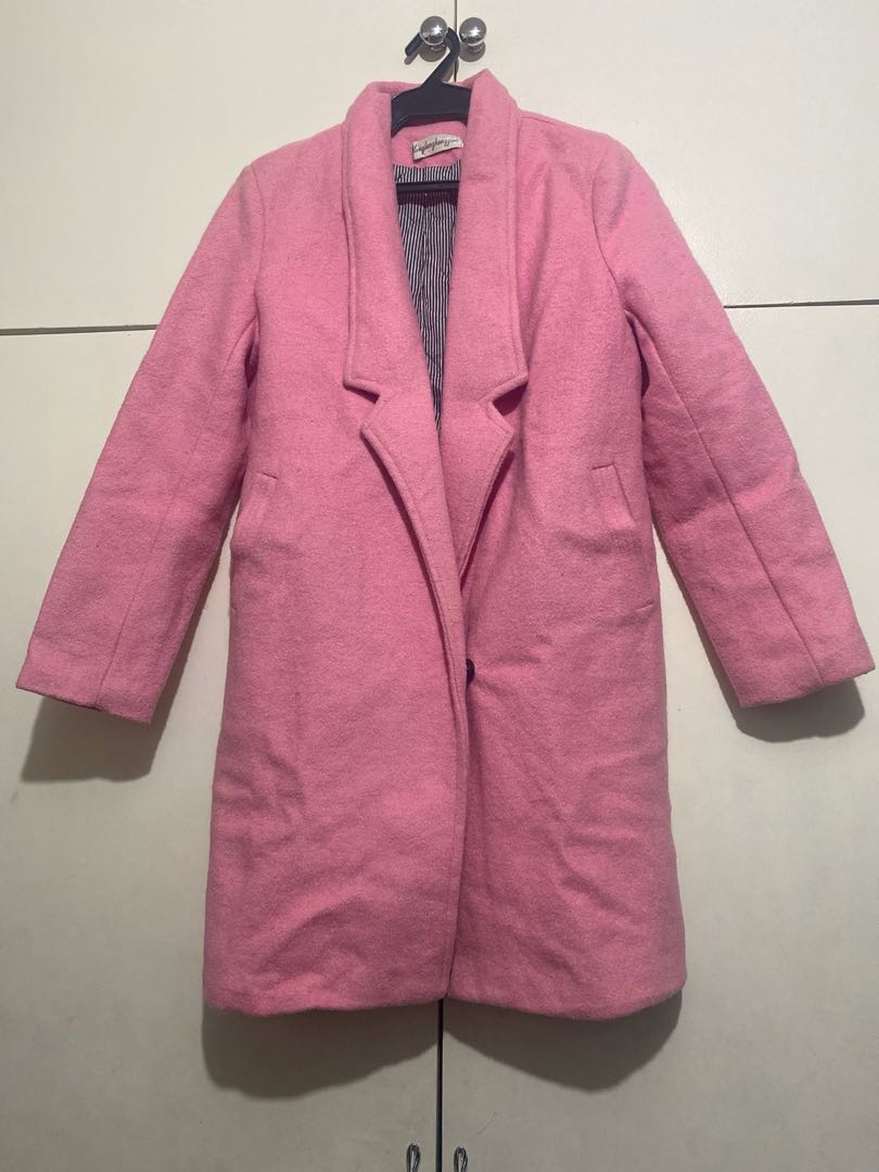 ‼️ SALE ‼️ Pastel Pink Winter Coat on Carousell