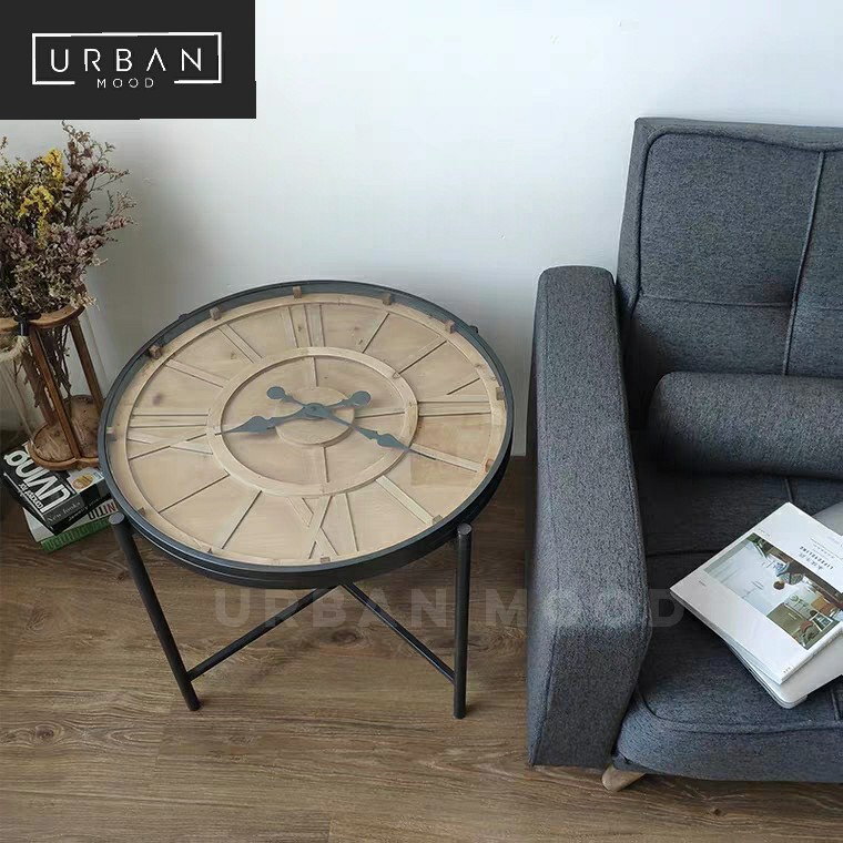 TALBOT Antique Clock Side Table, Furniture & Home Living, Furniture ...