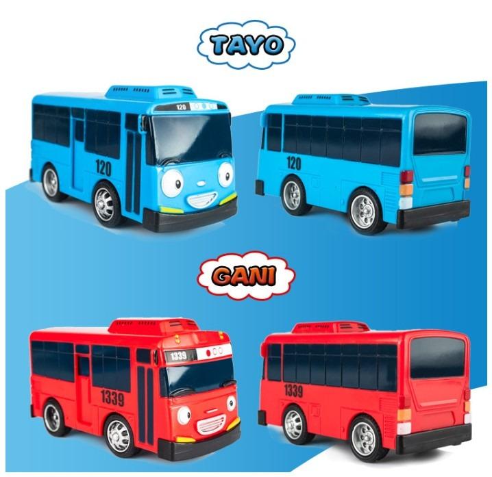 Tayo The Little Bus 4pcs/set with Parking Lot Ejection Garage ...