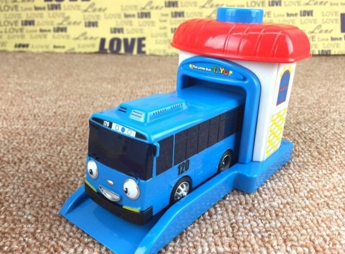 Tayo The Little Bus 4pcs/set with Parking Lot Ejection Garage (Singapore Seller), Hobbies & Toys ...