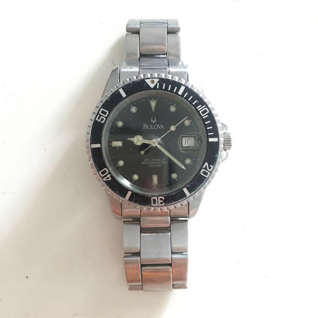 Authentic Swiss-made Vintage BULOVA Diver 10ATM Watch, Men's Fashion ...