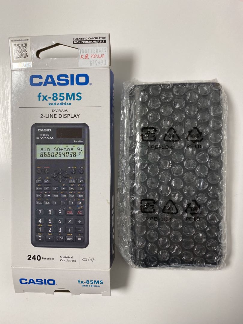 Casio Scientific Calculator -fx-85MS, Hobbies & Toys, Books & Magazines ...