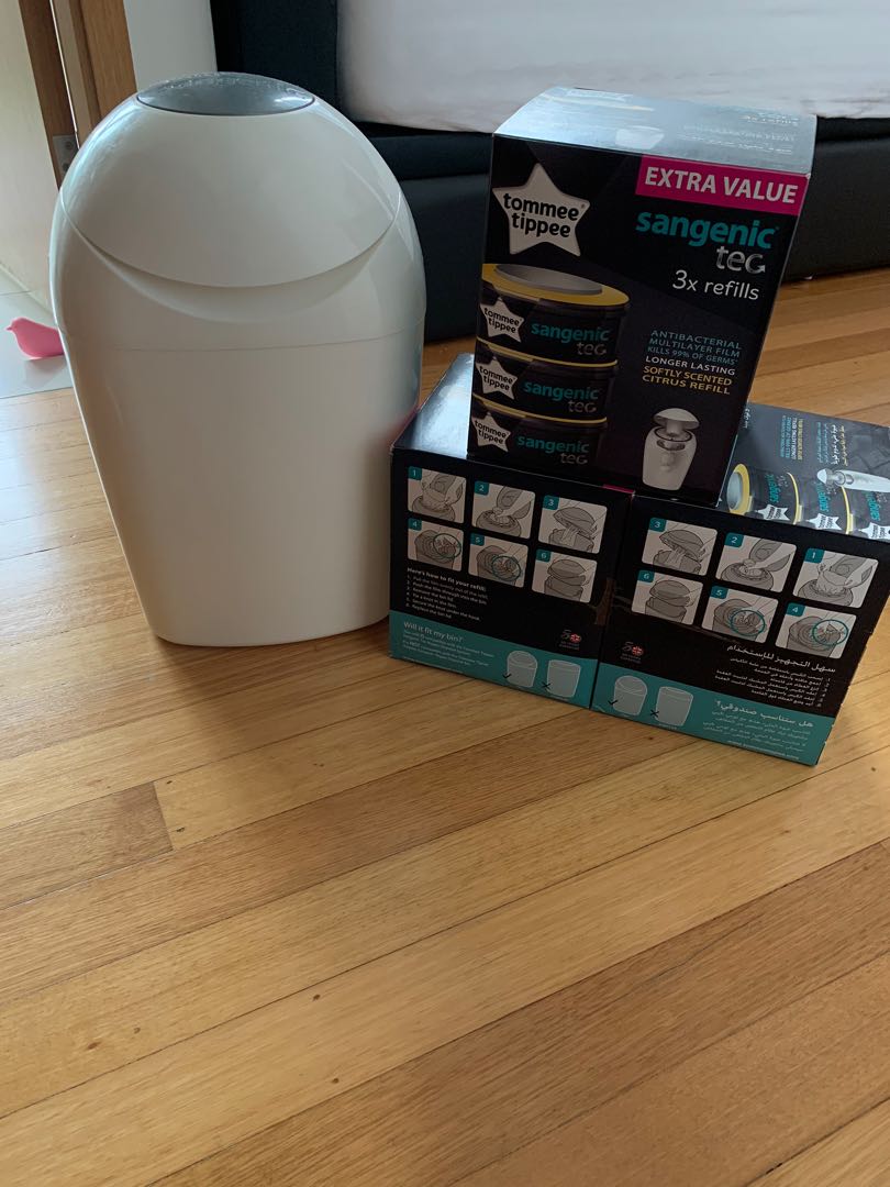 Diaper bin + refills, Babies & Kids, Bathing & Changing, Diapers & Baby ...