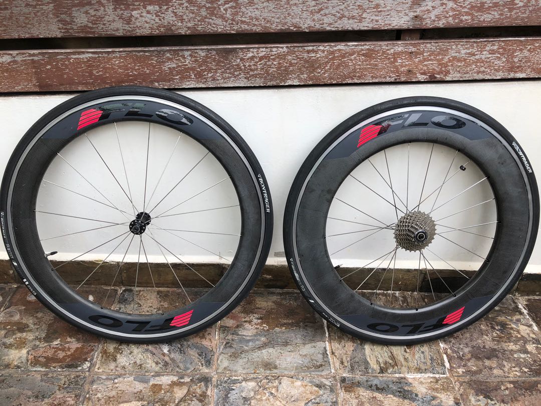 PRICE REDUCED! Flo Carbon Clincher 60mm/90mm Wheelset With Super Loud ...