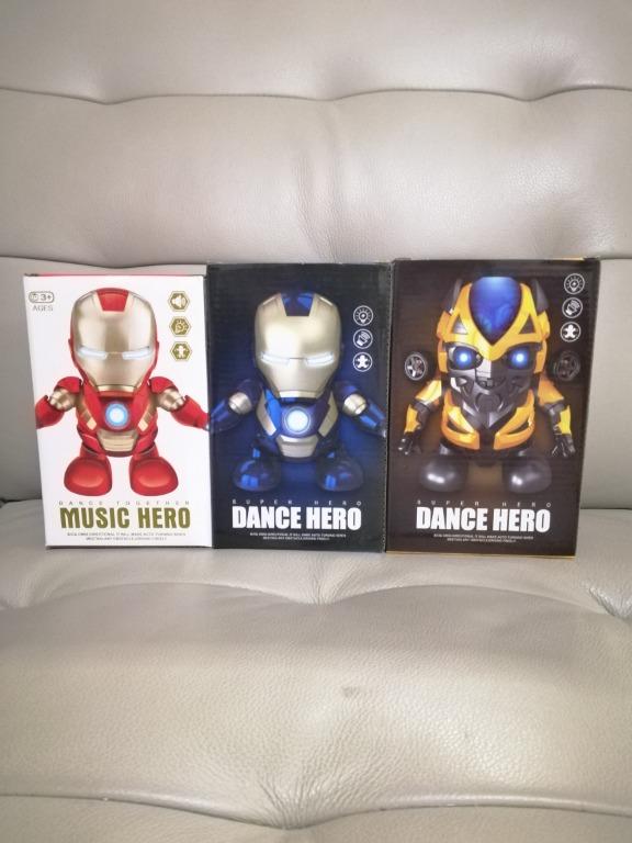 Iron Man and Transformer Dance Hero Toy (Blue, Red, Yellow), Hobbies ...