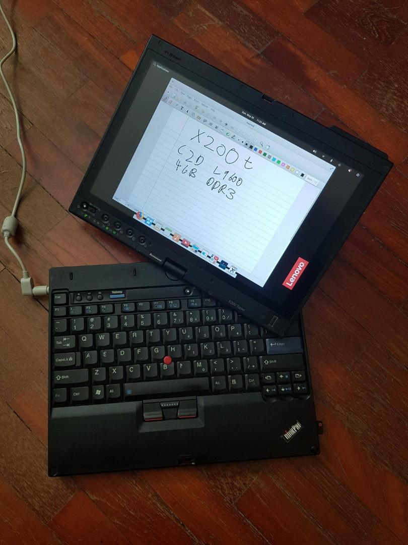 Lenovo ThinkPad X200 Tablet Laptop, Computers & Tech, Laptops ...