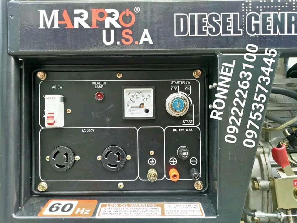 MARPRO 8kVa Open-type Diesel Generator, Looking For on Carousell