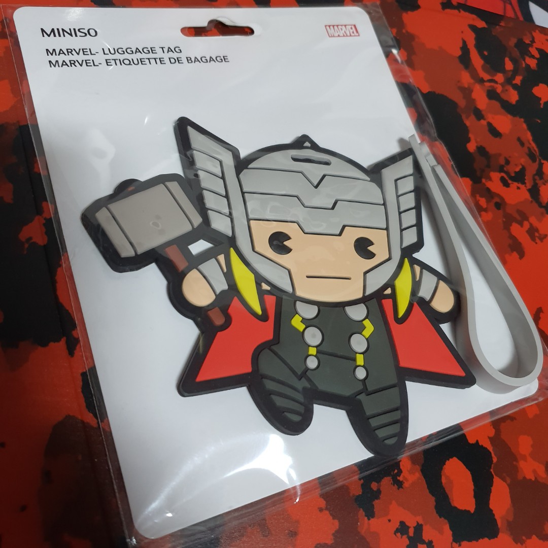 Miniso x Marvel Thor Luggage Tag, Everything Else on Carousell