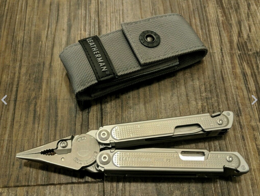New Leatherman Free P2 Multitools & Sheath New Model USA EDC Gerber SOG ...
