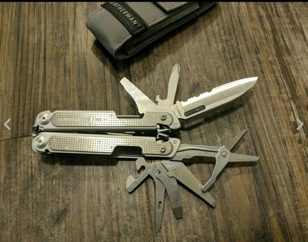 New Leatherman Free P2 Multitools & Sheath New Model USA EDC Gerber SOG ...
