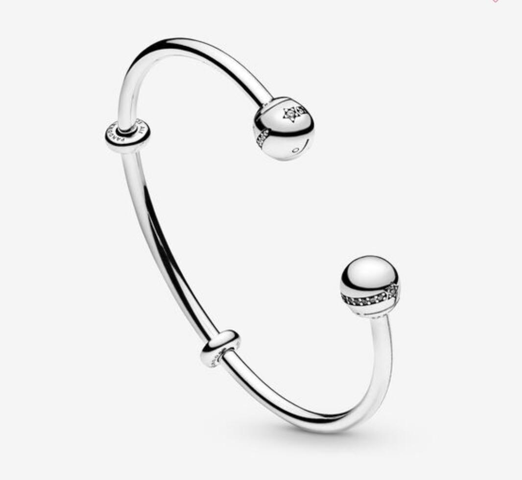 Pandora Moments Shooting Star Open Bangle, Women's Fashion, Jewelry ...